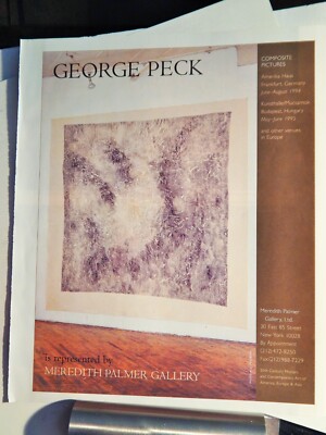 GEORGE PECK ART PIECES VTG ORIG 1994 ADVERTISEMENT | eBay