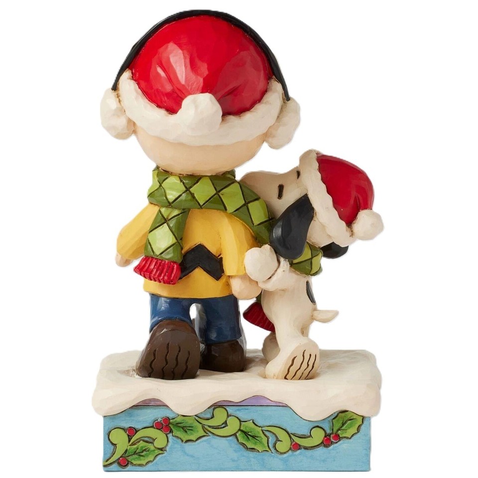 * New JIM SHORE PEANUTS Figurine SNOOPY CHARLIE BROWN Friendship Ear ...