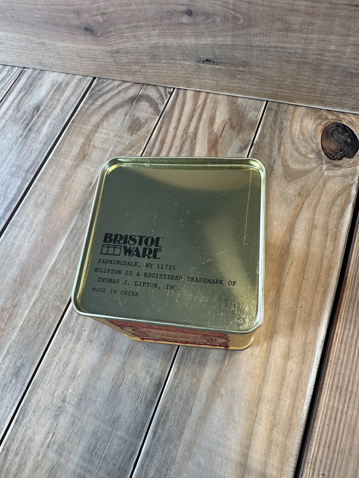 Vintage 4" Lipton Tea Tin Container Kitchen Decor | eBay