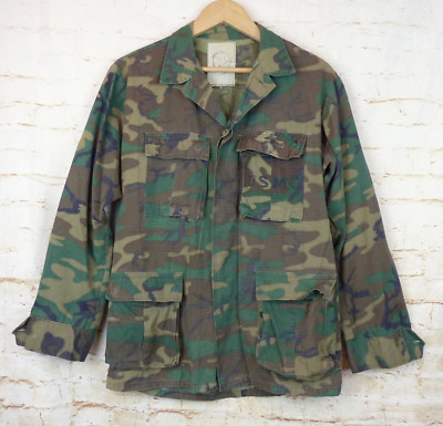 VTG Military USMC Shirt M RDF ERDL Camo 70s Jungle Coat Hot Weather ...