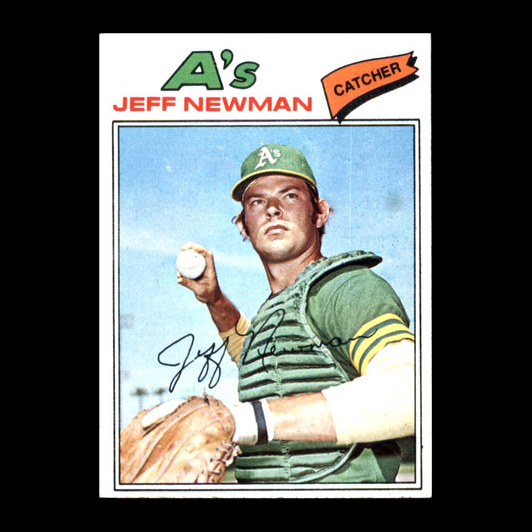 Jeff Newman 1977 Topps Rookie Oakland Athletics #204 Set Break NICE! 2 ...
