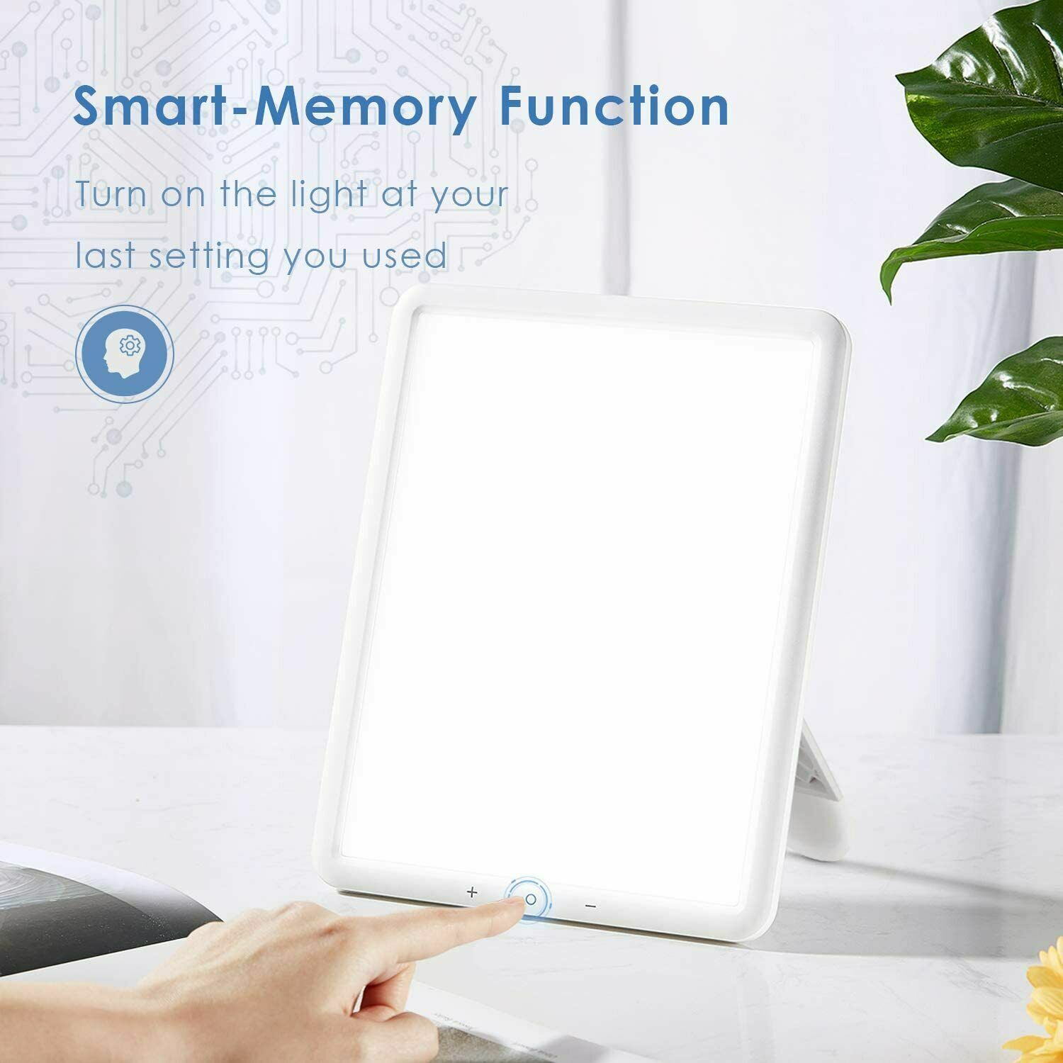 TaoTronics Cl016 Light Therapy Lamp 10000 Lux Brightness Adjust Timer ...