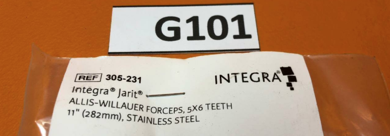 Integra Jarit 305-231 Allis-Willauer Forceps, 5x6 Teeth, 11" (282mm ...