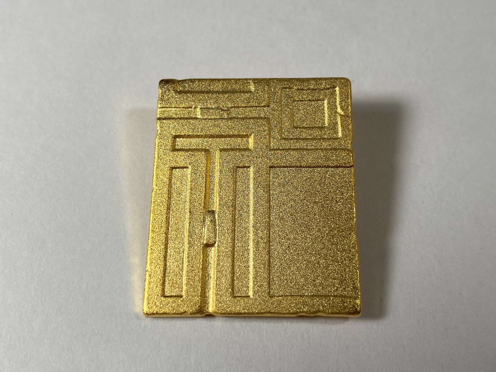 Vintage ACME Studio FRANK LLOYD WRIGHT “Block” Gold P… - Gem