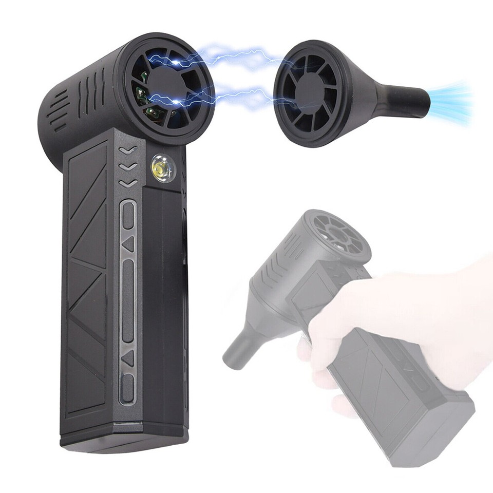 Jet Dry Mini Blower Cordless Air Duster 130000RPM Super Power 3-Speed ...