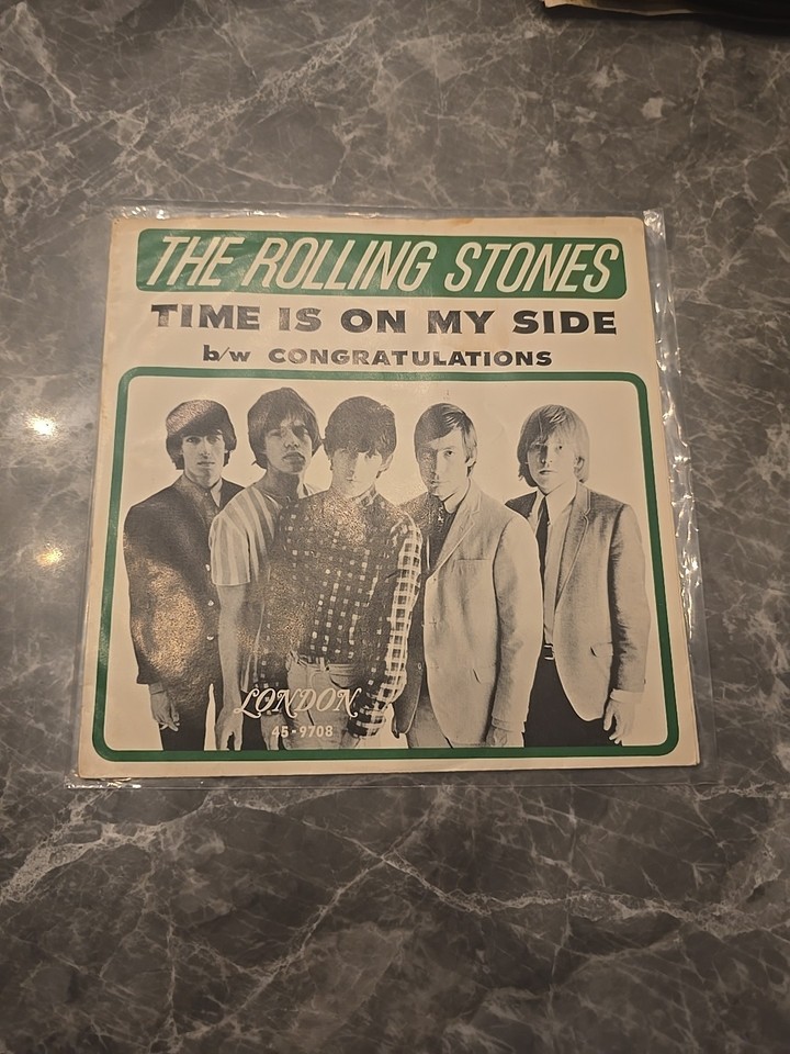 The Rolling Stones: Time.../Congratulations 45 London/US PICTURE SLEEVE ...