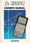 FX-7000G Owner"s Manual | eBay