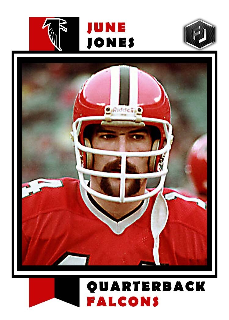 ACEO JUNE JONES ATLANTA FALCONS CUSTOM HAND MADE ART CARD | eBay