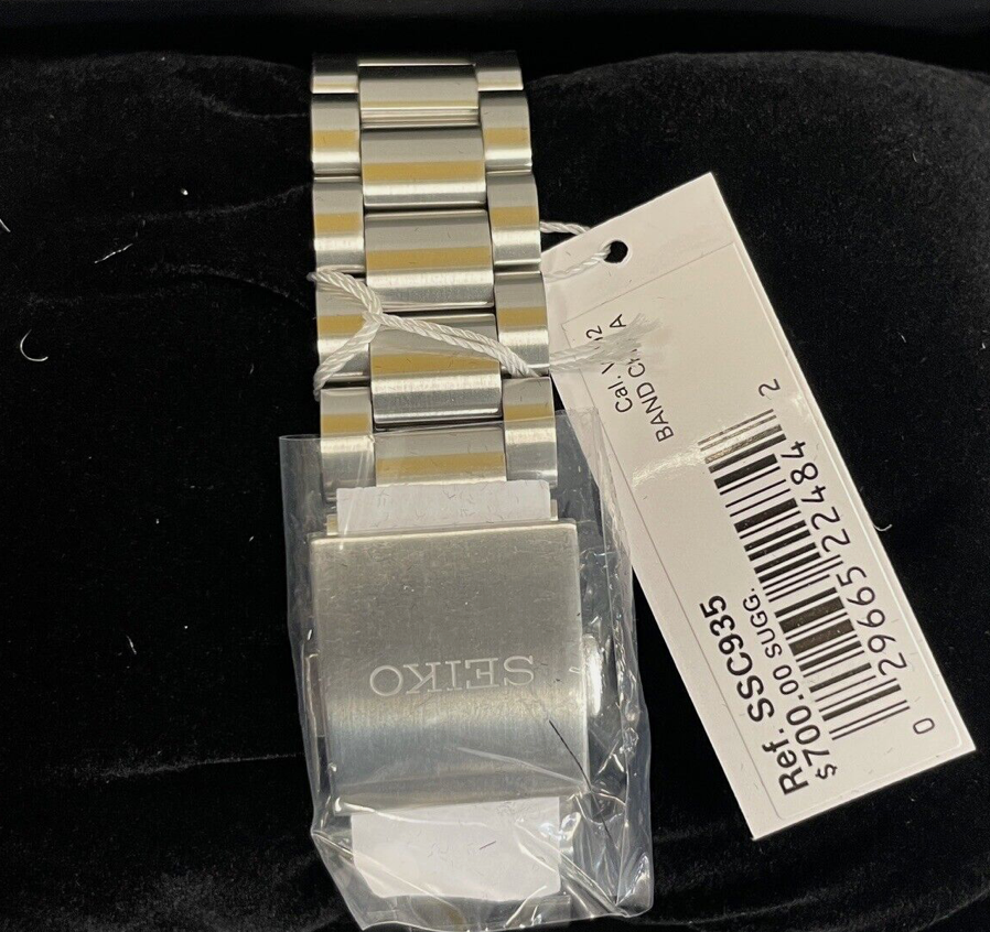 Seiko SSC935 SpeedTimer Watch Light Blue Dial Solar Chronograph 100 ...