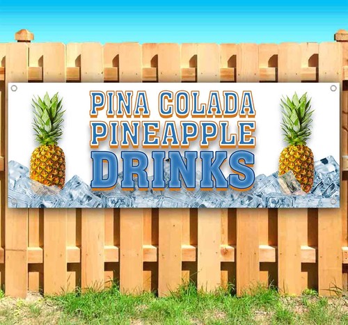 PINA COLADA Banner Advertising Vinyl Flag Sign Many Sizes DRINKS ...