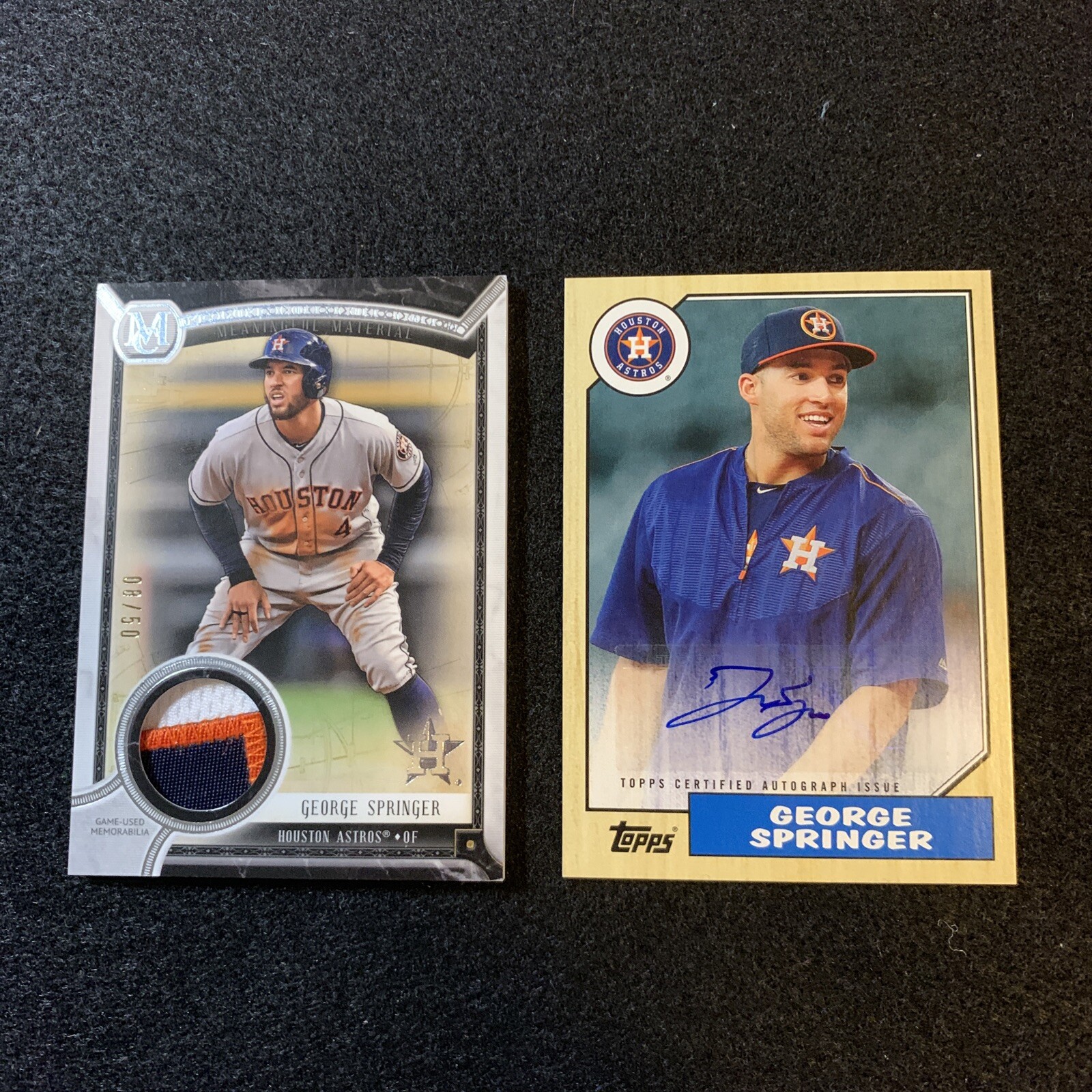 George Springer Autographed Memorabilia | Signed Photo, Jersey ...