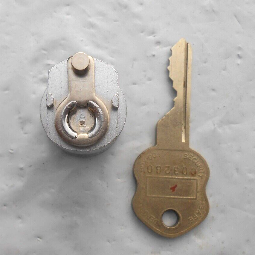 Vintage Safe Deposit Box Lock W/ 1 Key Safety Door Vending machine | eBay