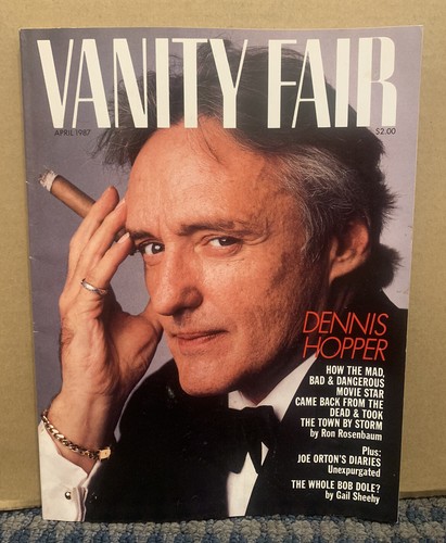 1987 April VANITY FAIR Magazine DENNIS HOPPER (CP61) | eBay UK