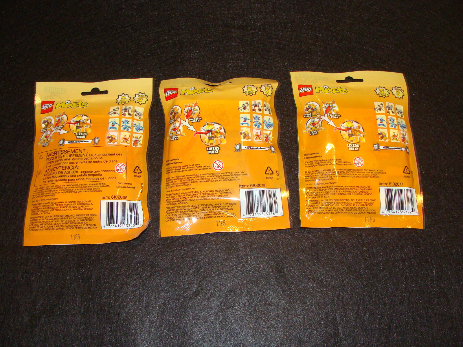 LEGO MIXELS SERIES 5 COMPLETE SET OF 9 GOX JINKY CHILBO KROG SPUGG ...