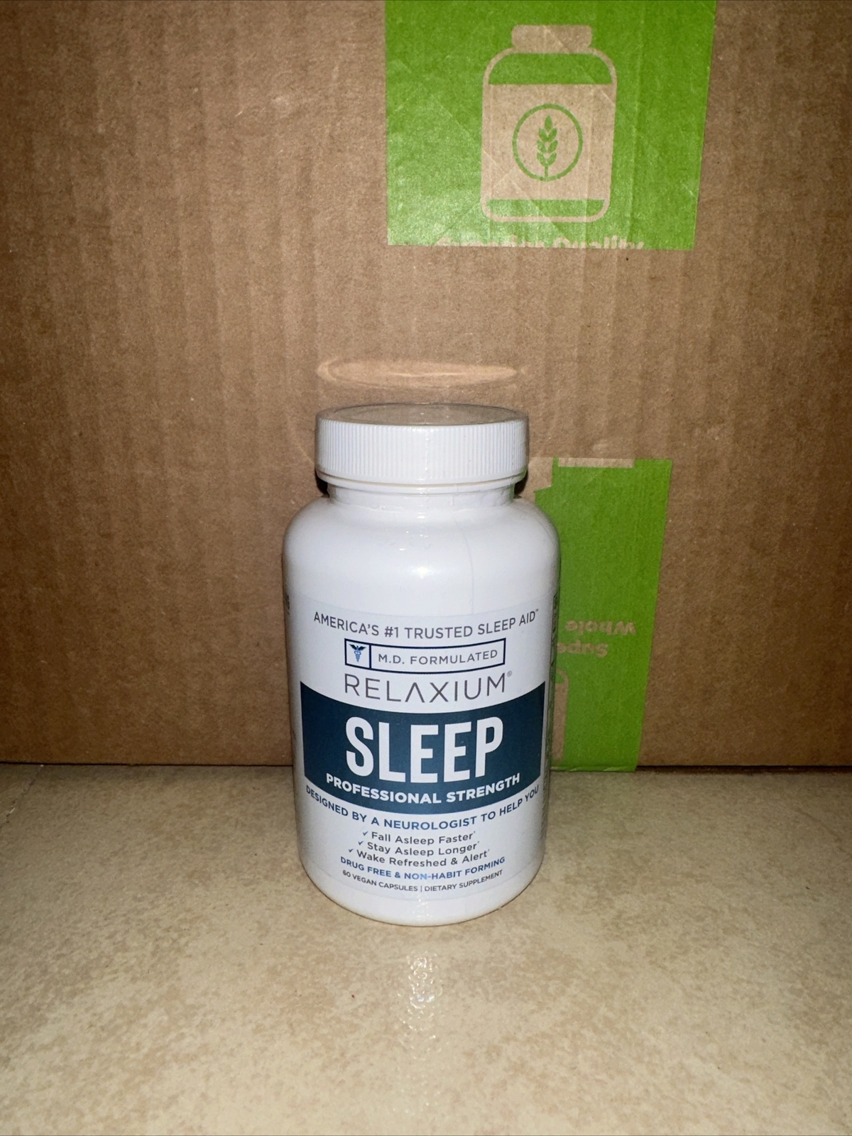 RELAXIUM Sleep - All Natural Aid - Drug Free Formula & Non Habiting ...