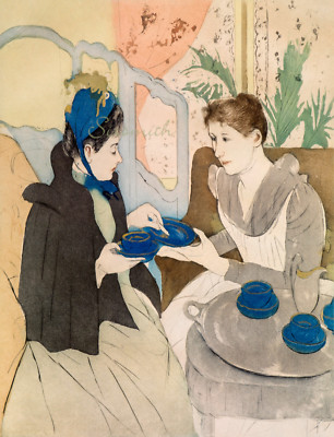AFTERNOON TEA PARTY by Mary Cassatt Fine Art 8" x 10" Giclee Print | eBay
