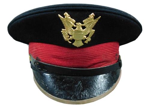 Vintage US Army Cadet Dress Hat Valley Forge Academy Uniform Cap VFMAC ...