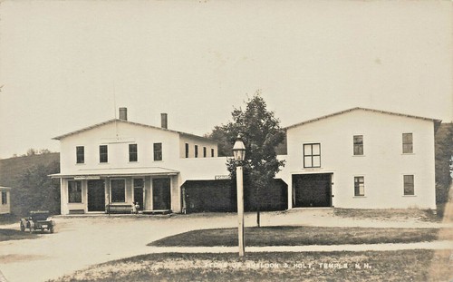 Temple NH Post Office Store of Sheldon & Holt Old Car Real Photo ...