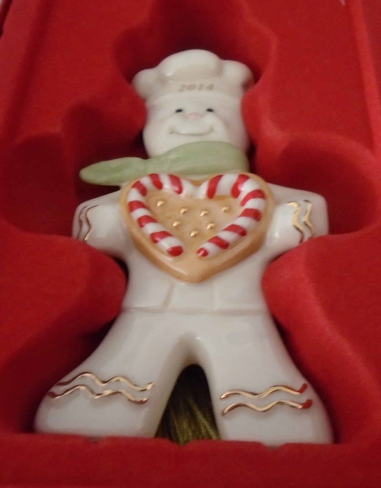Lenox 2014 Gingerbread Annual Ornament Peppermint Love New in Box | eBay