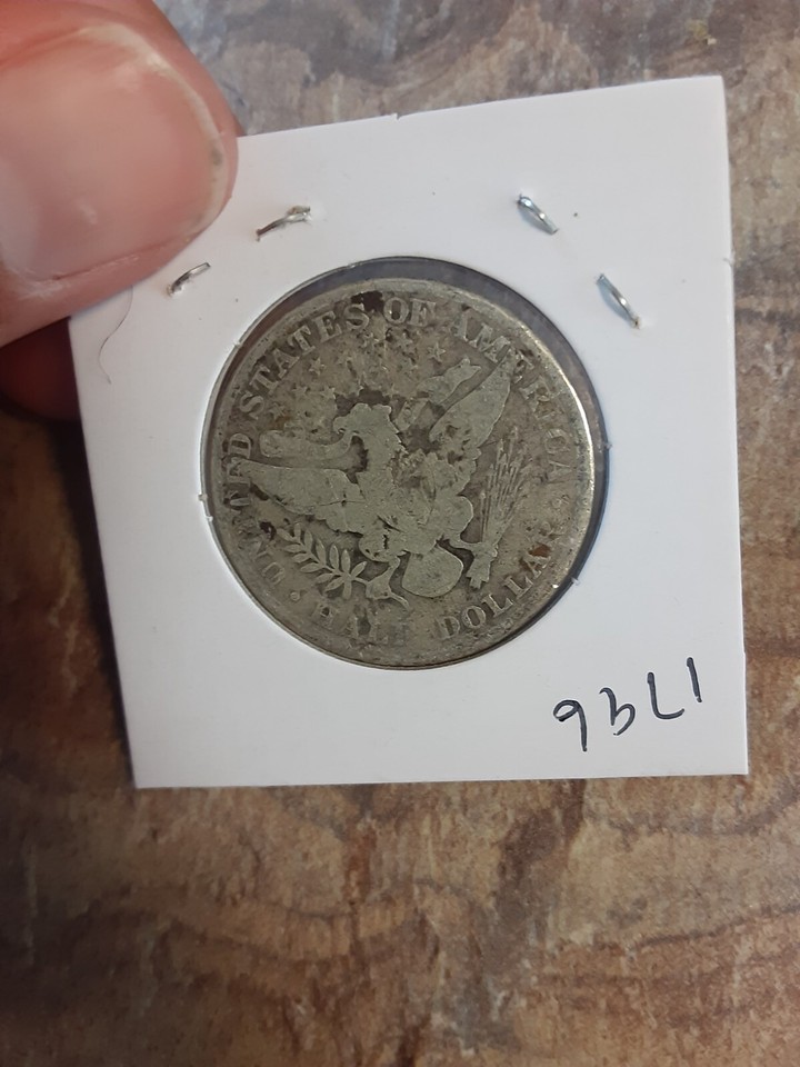 1908 Barber Half Dollar Coin - Silver #1796 | eBay