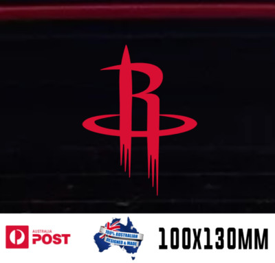 Houston Rockets NBA Basketball Windshield Laptop Sticker Decal 130mm ...