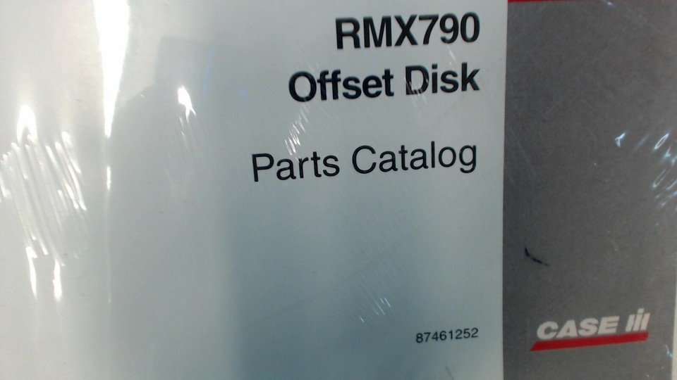 Case IH RMX790 Offset Disk Parts Catalog | eBay