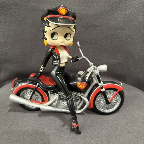 Betty Boop “Biker Betty” Collector Figure Motorcycle 1998 Danbury Mint ...