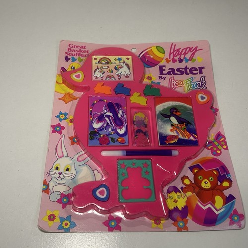 Vintage Lisa Frank Easter Craft Kit Basket Stuff Bunny Rabbit 1989 NIP ...