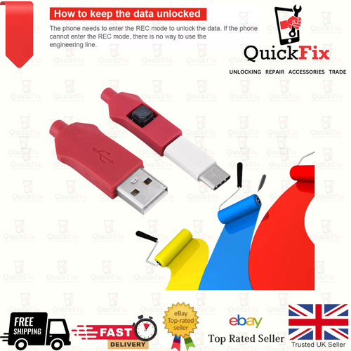 EDL 2-in-1 Cable 9008 Mode Deep Flash Mode USB C Micro Unlock Flash | eBay