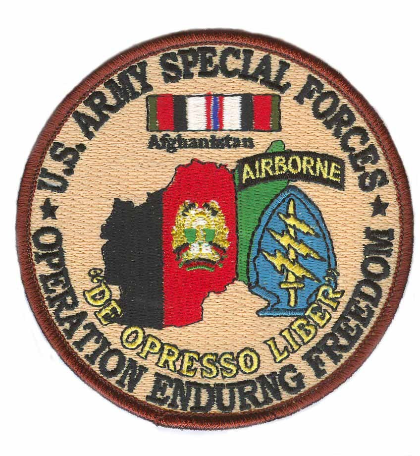 US Army Special Forces Operation Enduring Freedom OEF Patch Officially ...