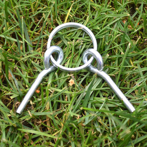 2 x Awning Tent Poles Rings with 2 Pins Camping Caravan Hiking Outdoor ...