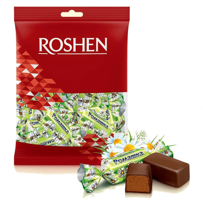 Ukrainian Sweets ROSHEN Chocolate Candy "Romashka (Daisy)" Cognac 200g ...