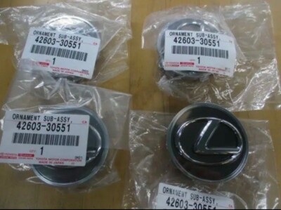 Lexus RX 350 ORNAMENT SUB-ASSEMBLY WHWEEL CAP SET 42603-30551 x4 NEW | eBay