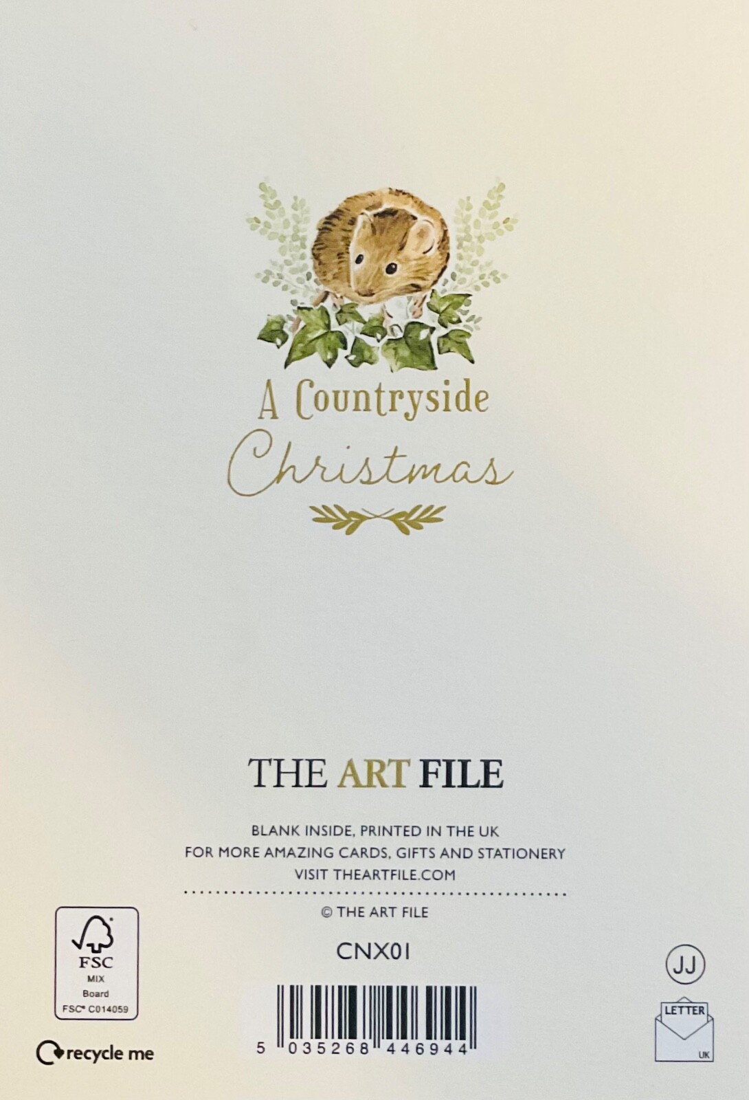 The Art File Countryside ~ Christmas Card ~ Foiled ~ Animals ~SINGLE ...