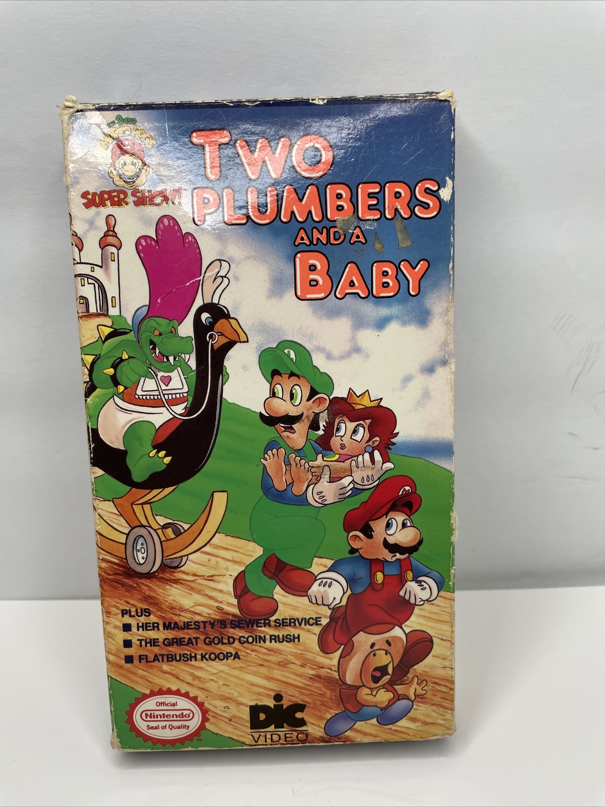 Super Mario Bros Super Show! Two Plumbers And A Baby (VHS, 1991 ...