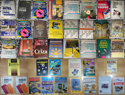 Romanian Technical IT/Math/Physics/Electronic/Others Vintage BOOKS LOT ...