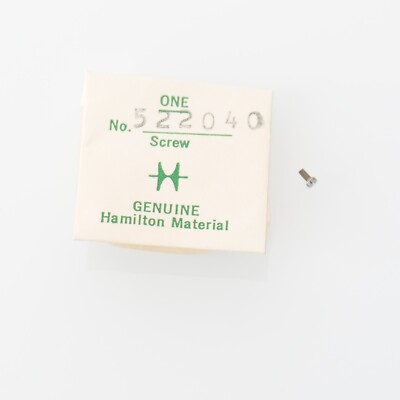 NOS Hamilton Watch Hub Wheel Screw #522040 For 16S New Old Stock Part ...