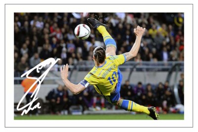 ZLATAN IBRAHIMOVIC SWEDEN SIGNED AUTOGRAPH PHOTO PRINT SOCCER | eBay UK