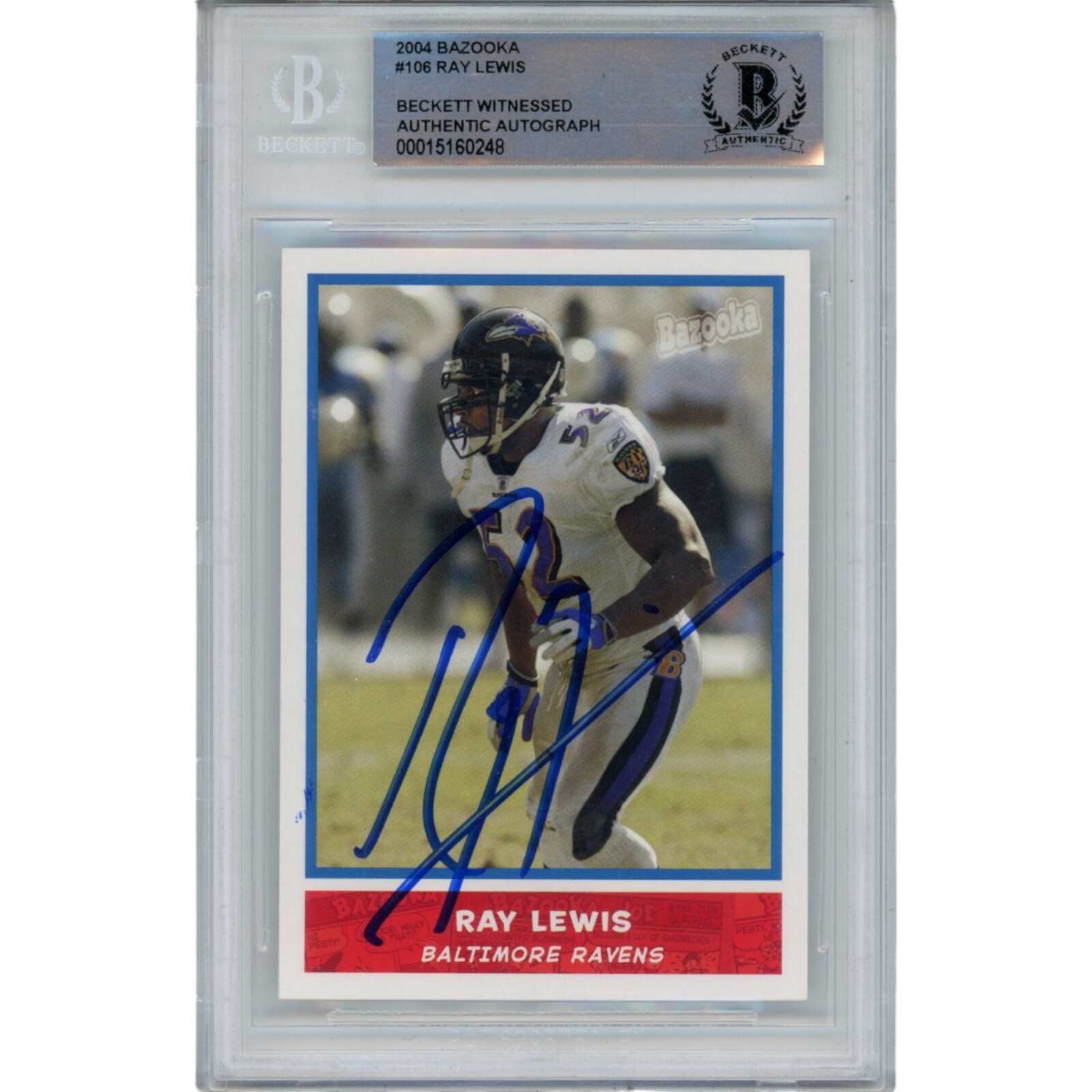 Ray Lewis | Autographed Football Memorabilia & NFL Merchandise