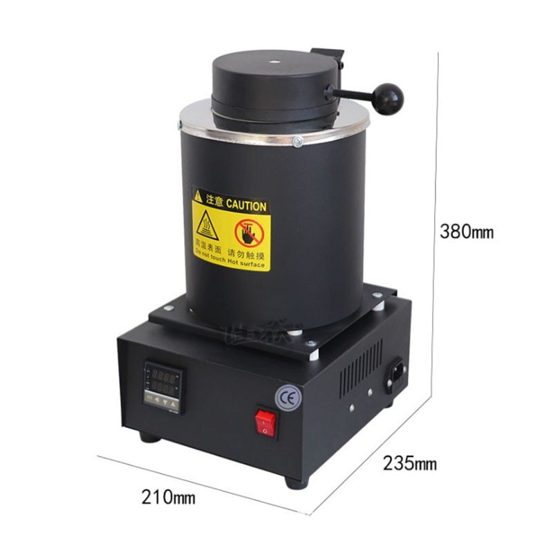 Temperature and Aluminum Melting Furnace Casting Mini Melting Furnace ...