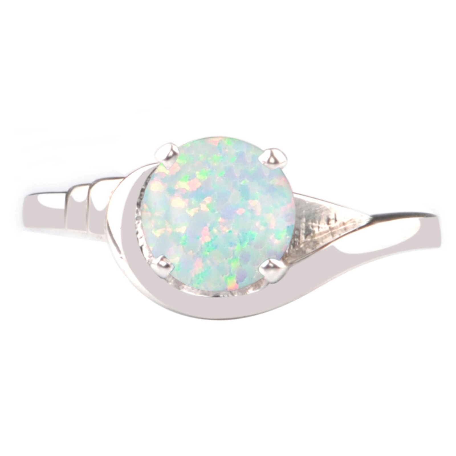 925 Sterling Silber 1,00Kt Runden Form 100% Natürlich Australisch Opal ...