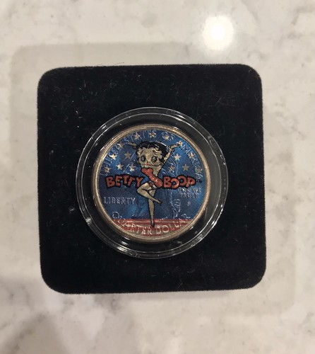 Betty Boop Brilliant Uncirculated Quarter Colorized Coin In Original ...