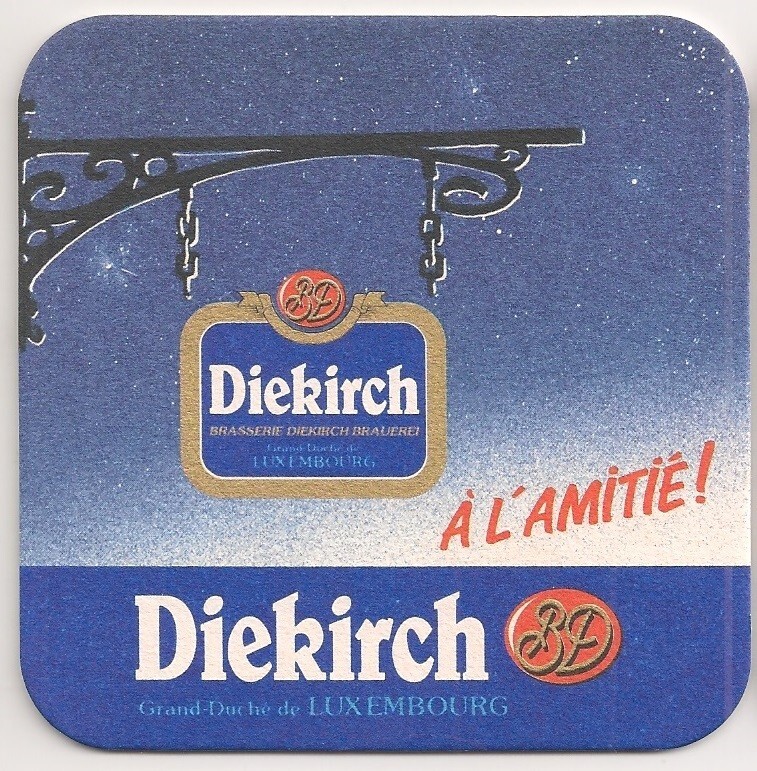 Diekirch - vintage beer mat "À l'amitié!" | eBay