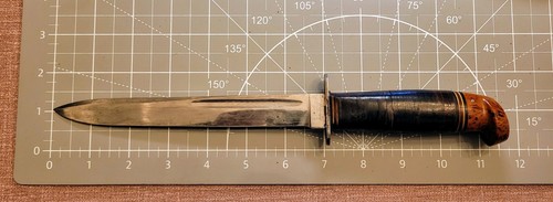 WWII Western L77 Combat Knife W/Original Sheath (TDR initials) Bakelite ...