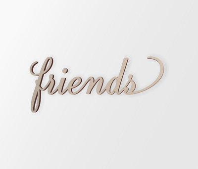 FRIENDS Wall Decor Word Cutout "friends" - Cutout, Home Decor ...