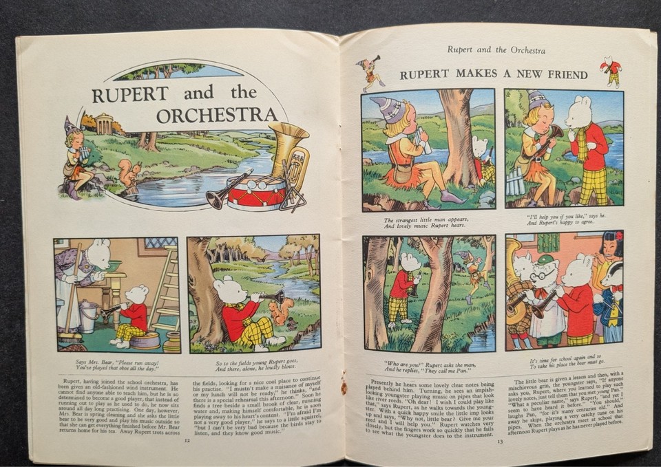 RUPERT ADVENTURE BOOK....No.13....JUN 1952.....RUPERT AND THE SWAN LAKE ...
