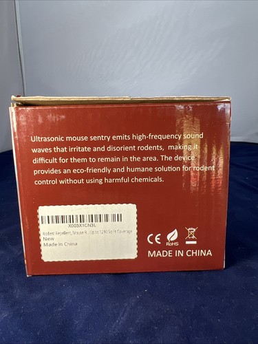 Qualirey UR02S BlackRed 1.5 Watts Ultrasonic Mouse Sentry With Manual ...