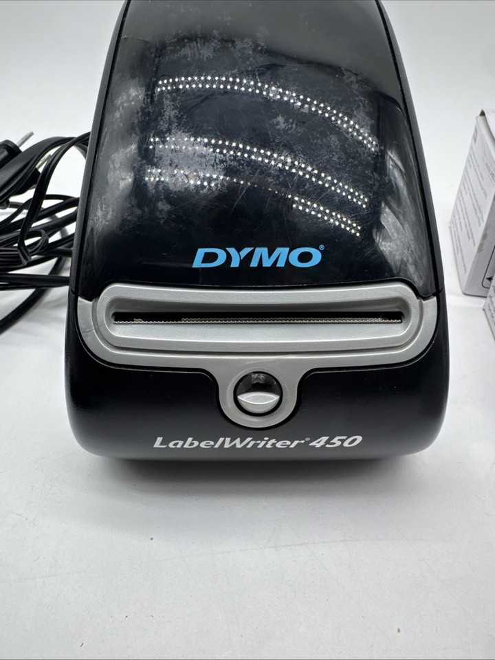 Dymo LabelWriter 450 Thermal Label Printer 1750110 w/ AC ADAPTER, USB ...
