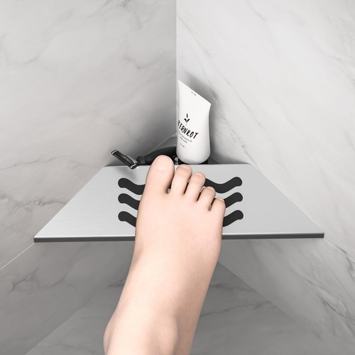 10'' Corner Foot Rest for Shaving Legs, Wall Mounted Foot Ledge for ...