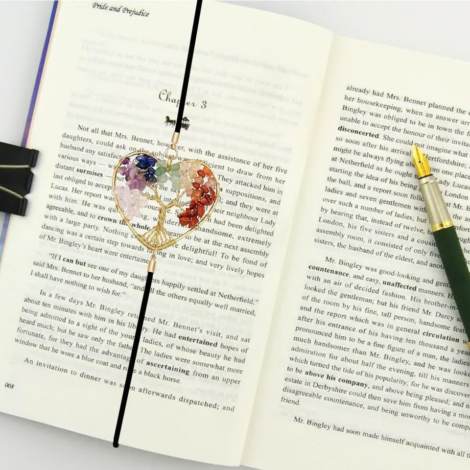 Elastic Crystal Tree Bookmark - Unique Crystal Gifts for Women ...